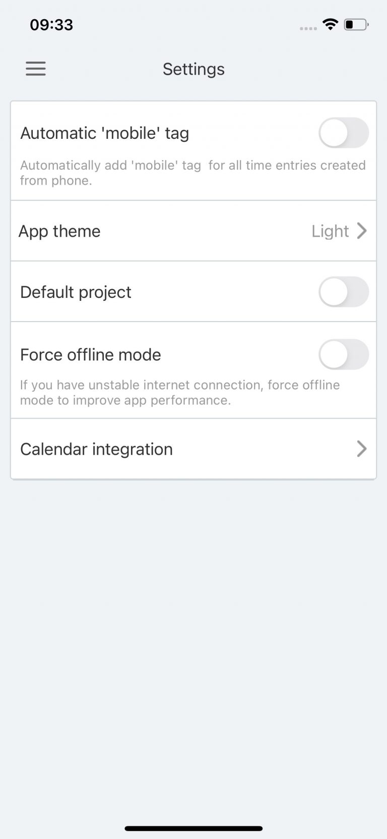 iOS app - Clockify Help