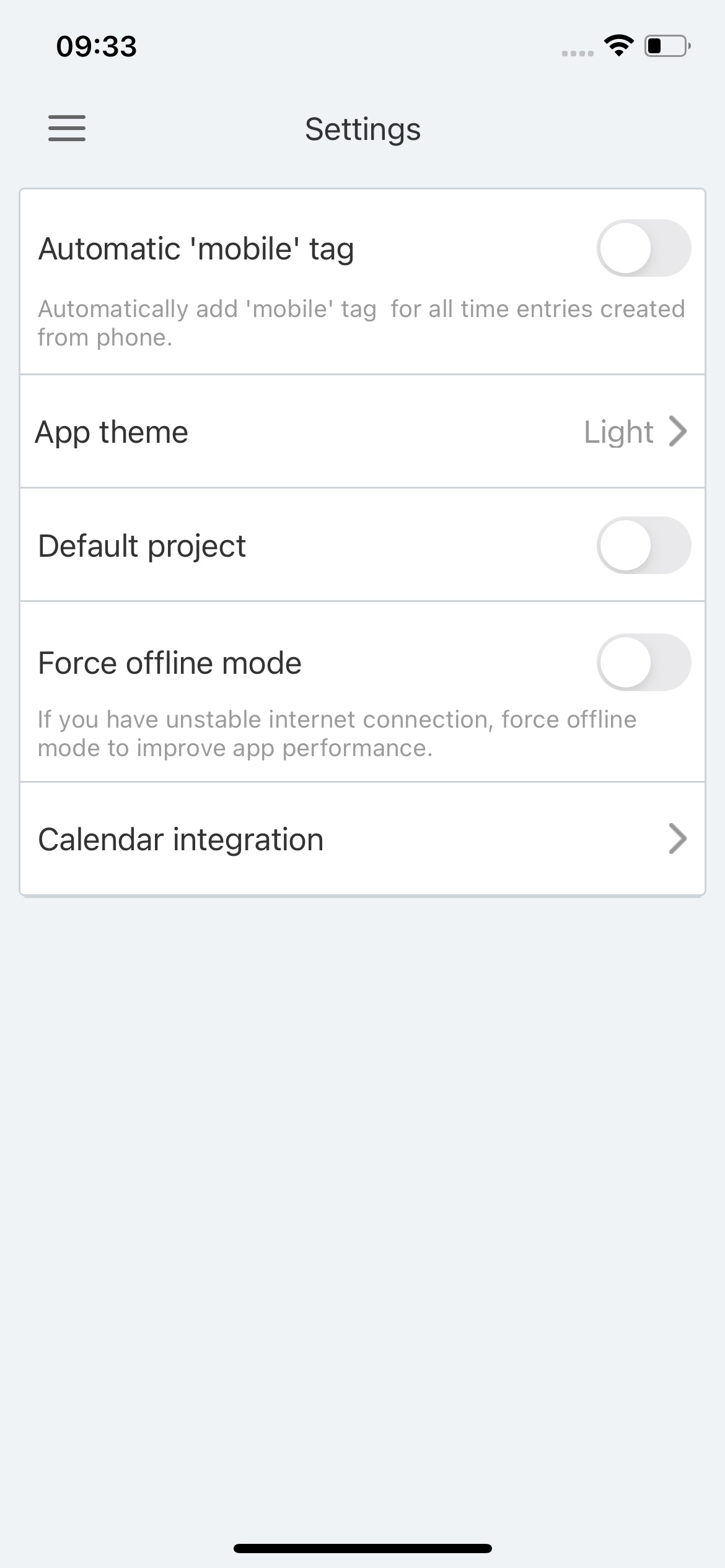 iOS app - Clockify Help