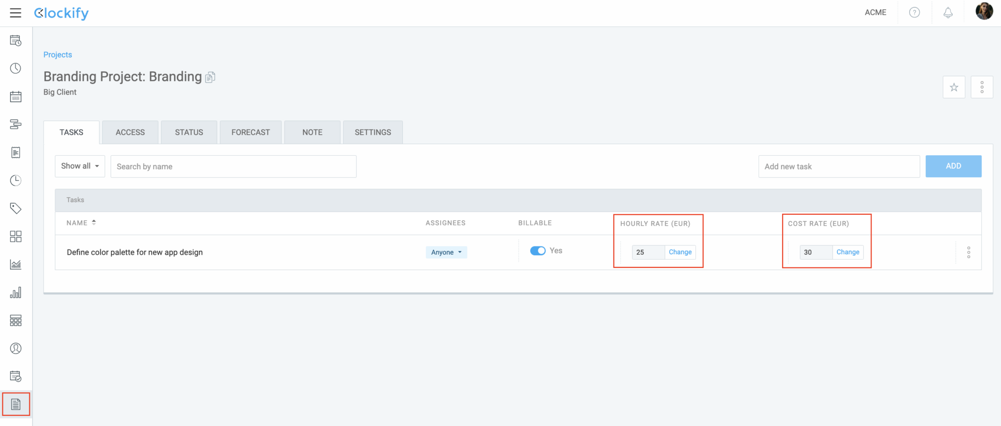 Hourly rates - Clockify Help