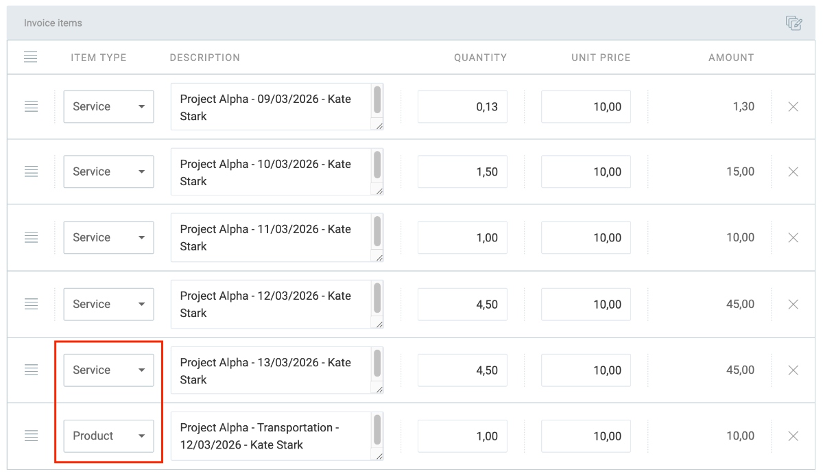 Invoice tracked time & expenses - Clockify Help