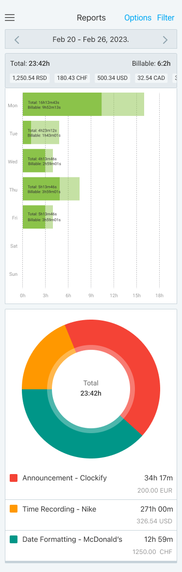 iOS app - Clockify Help