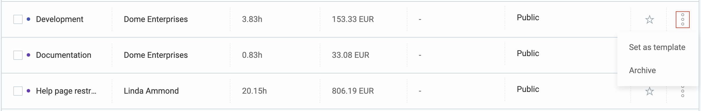 Create Manage Project Templates Clockify Help