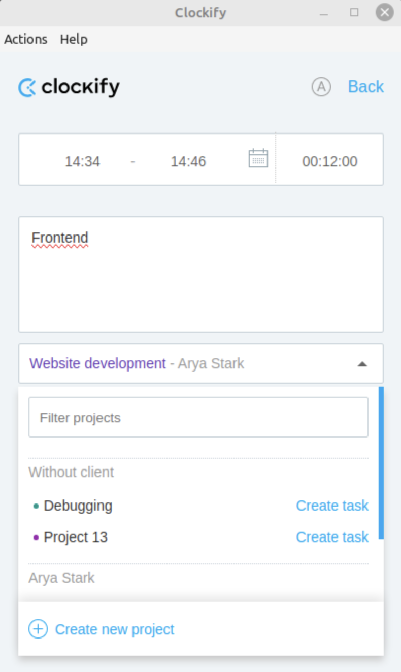 Linux app - Clockify Help