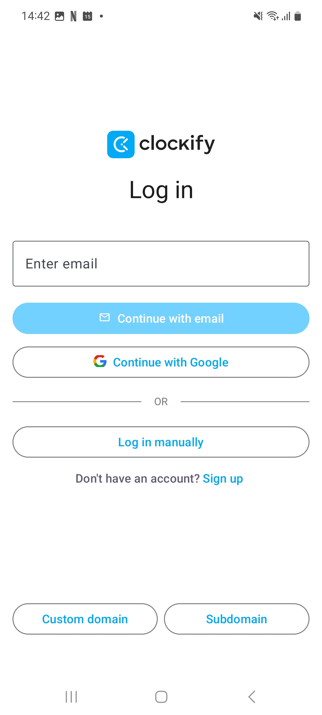Android app - Clockify Help