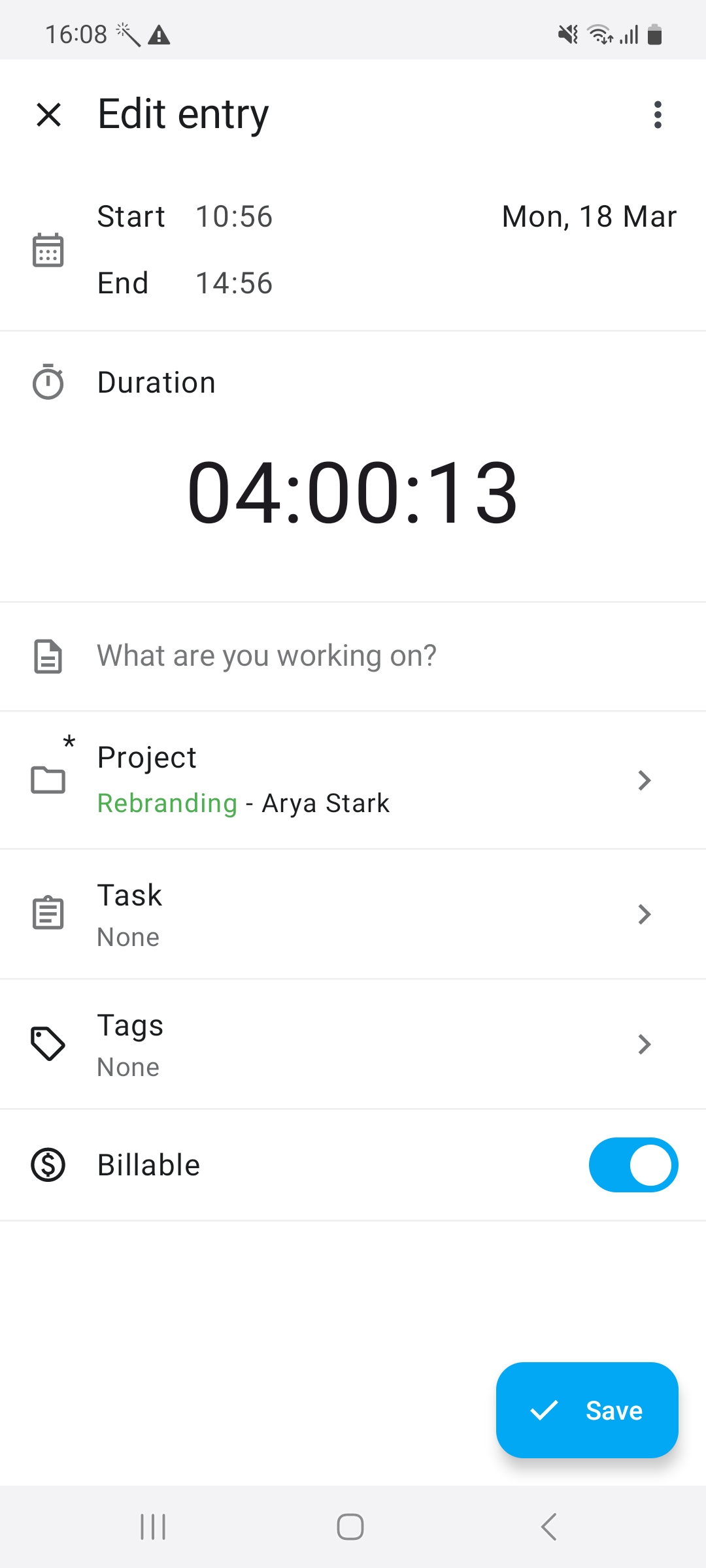 Android app - Clockify Help