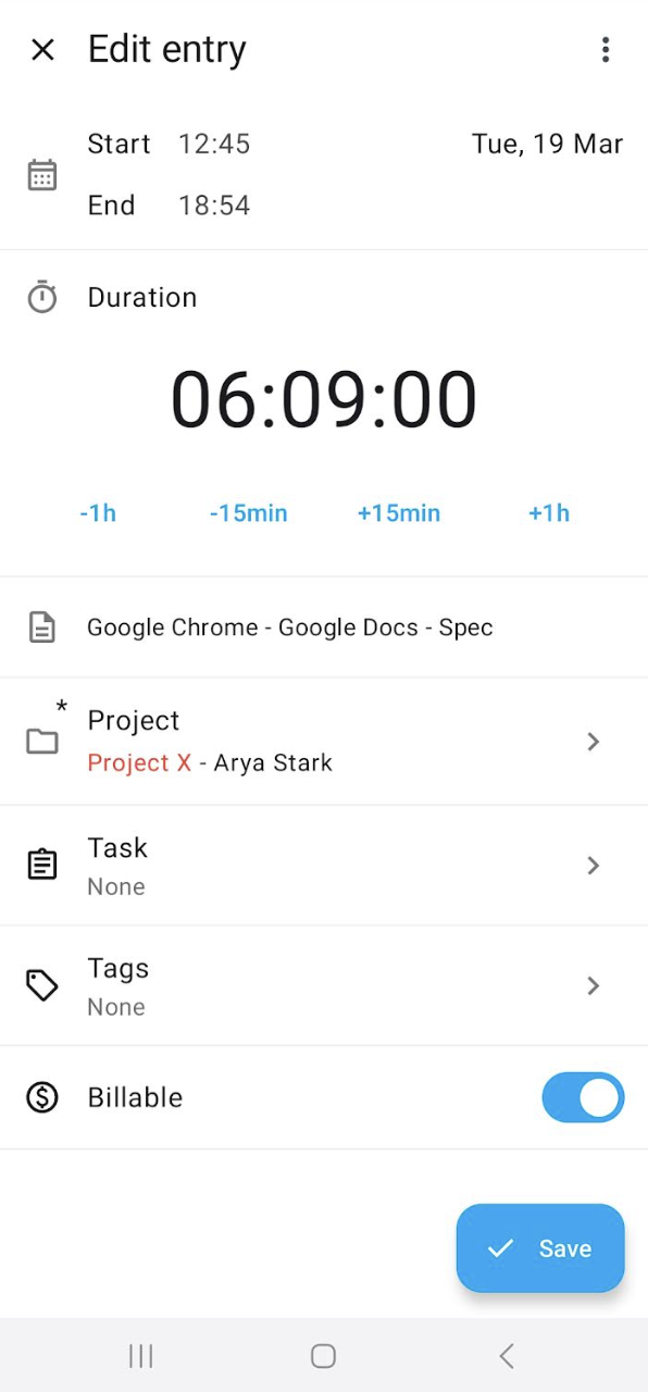 Android app - Clockify Help