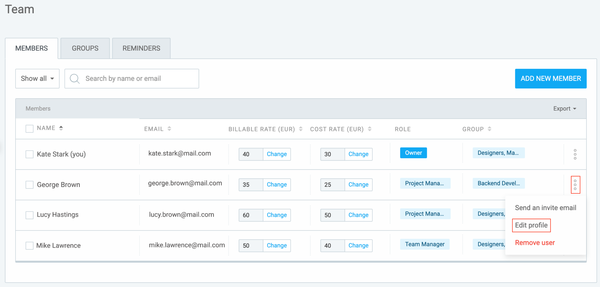 Schedule team assignments - Clockify Help