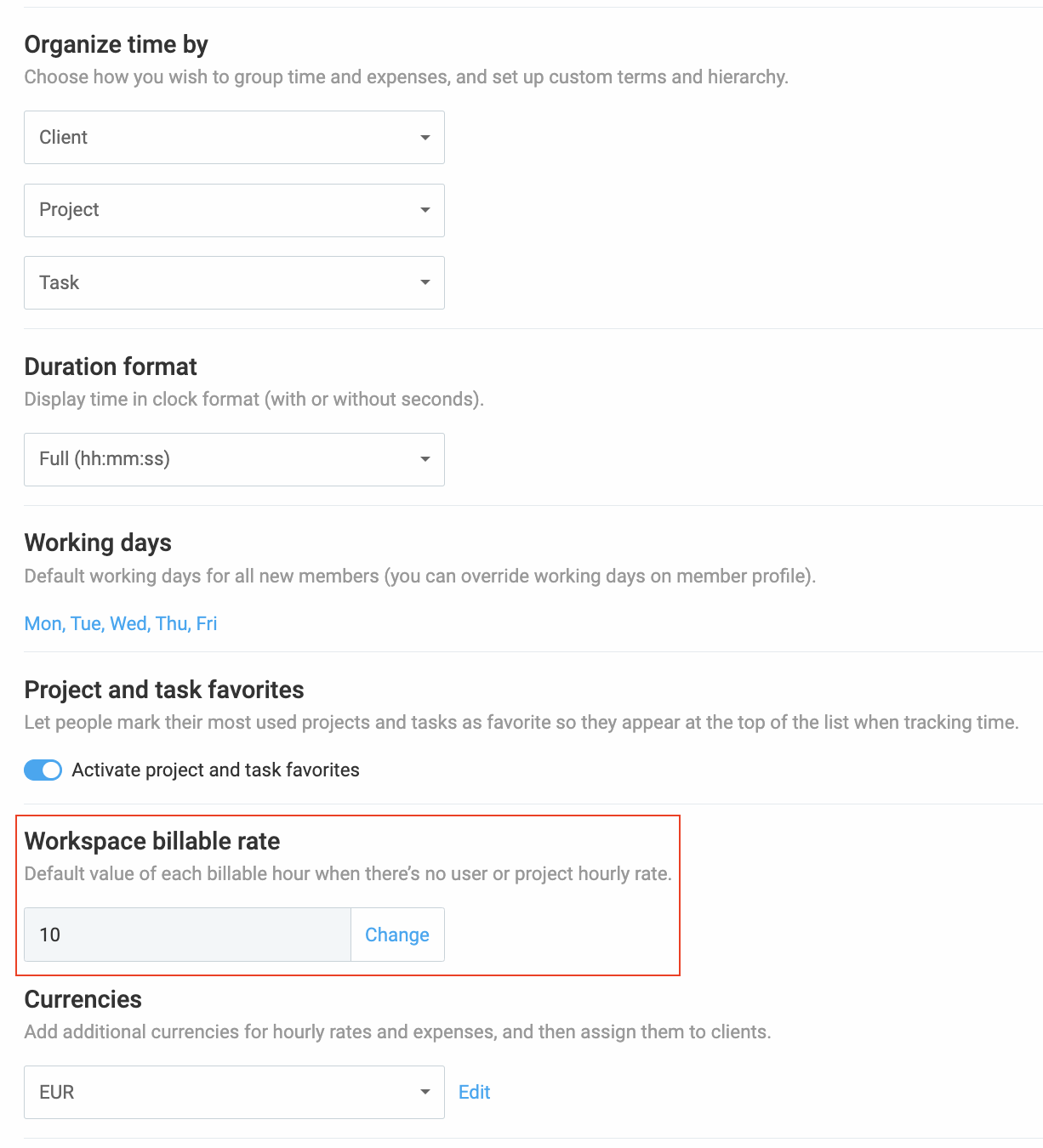 Overview of hourly rates - Clockify Help