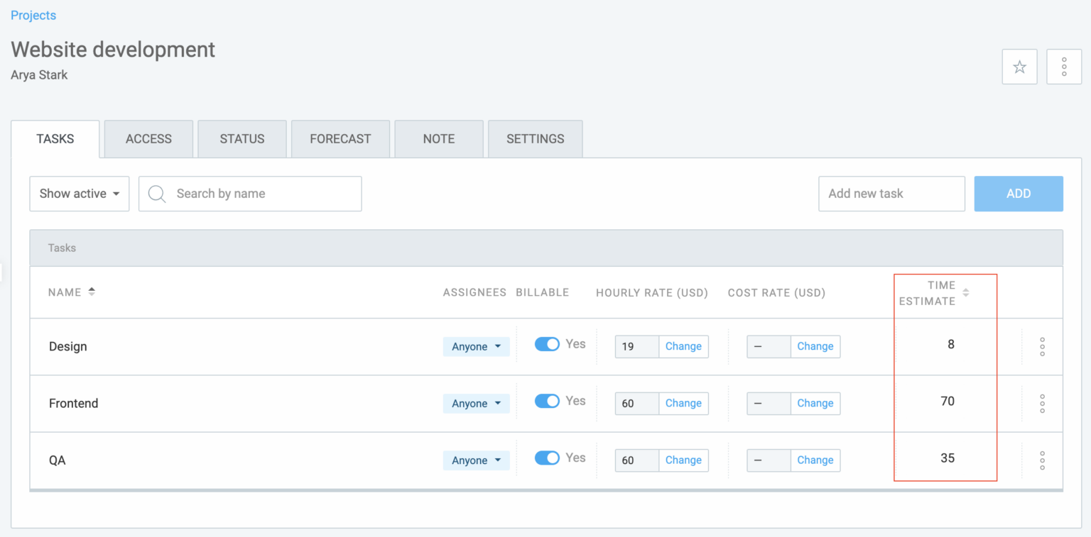 Track progress & estimates - Clockify Help
