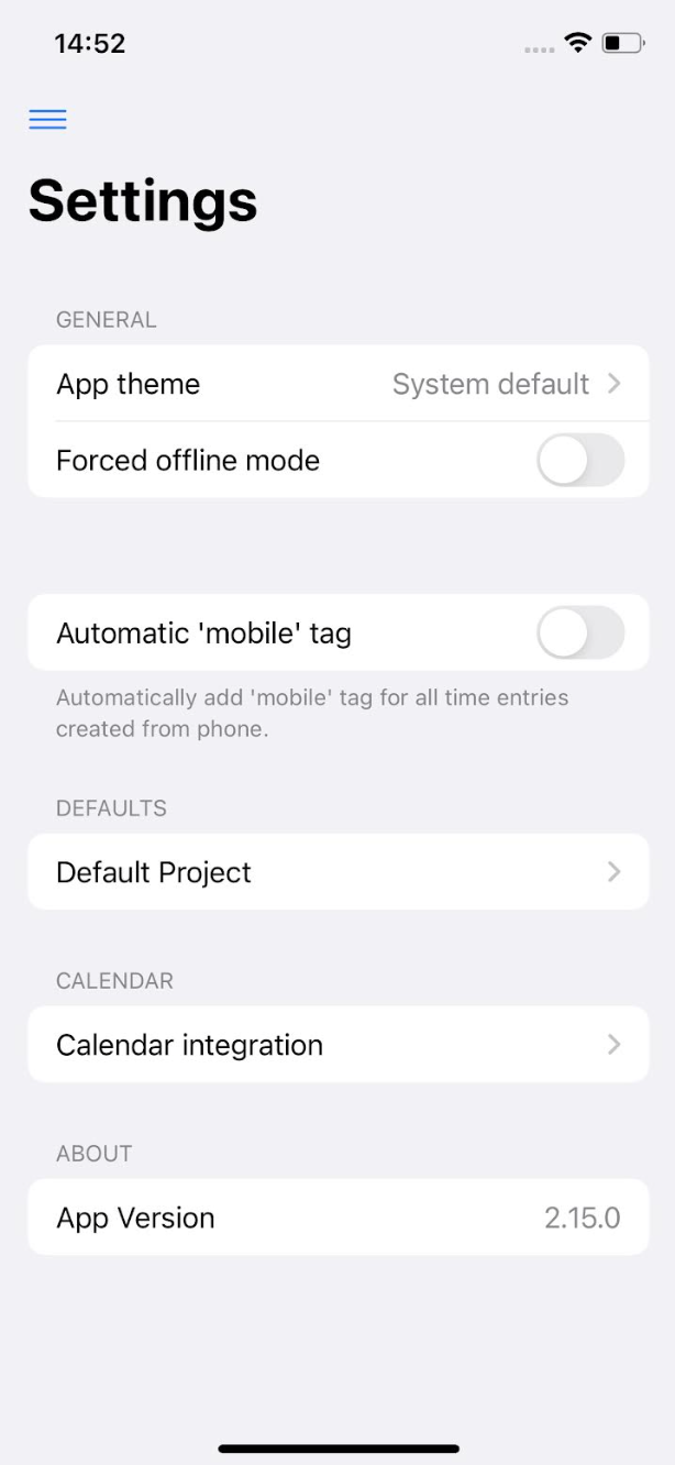 iOS app - Clockify Help