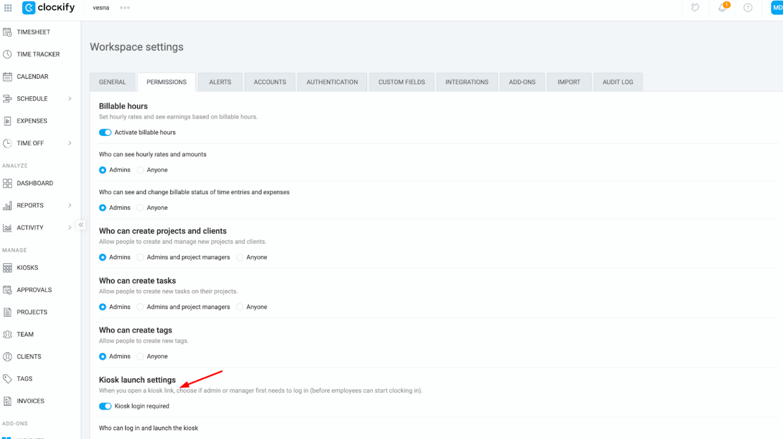 Kiosk won’t launch on-site - Clockify Help