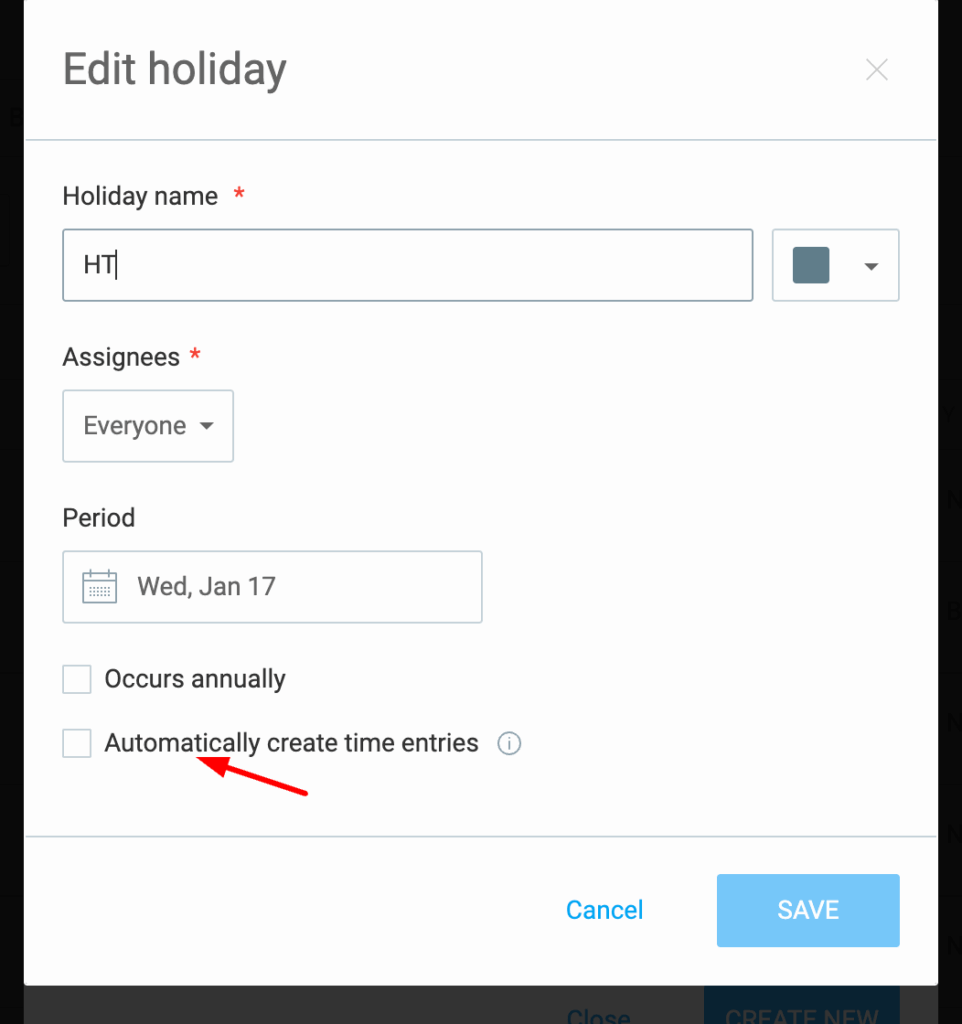 Time off entry issues - Clockify Help