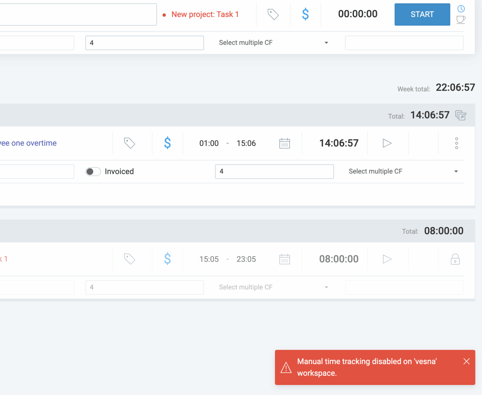 I can’t add time - Clockify Help
