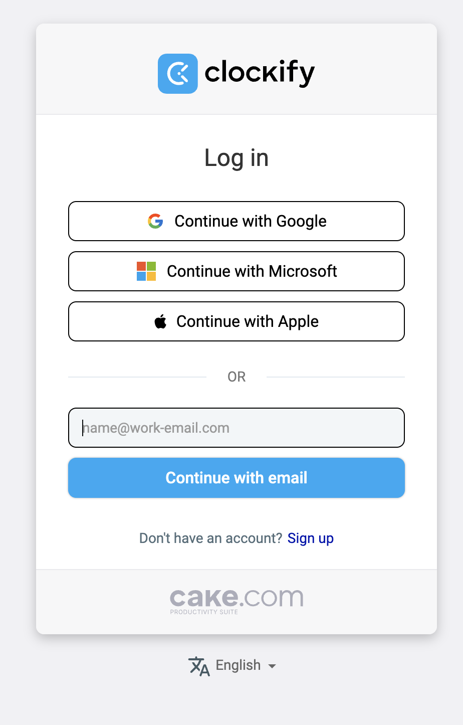 Sign up & log in as admin or workspace owner - Clockify Help