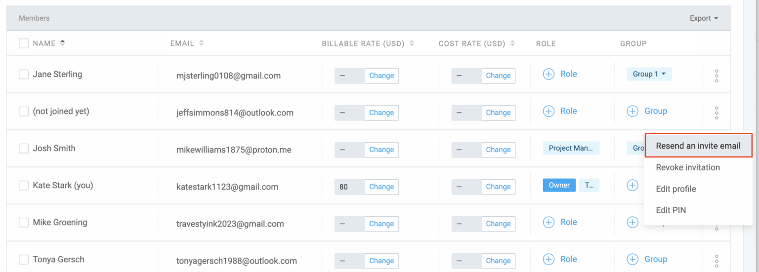 Invite users & assign roles in your workspace - Clockify Help