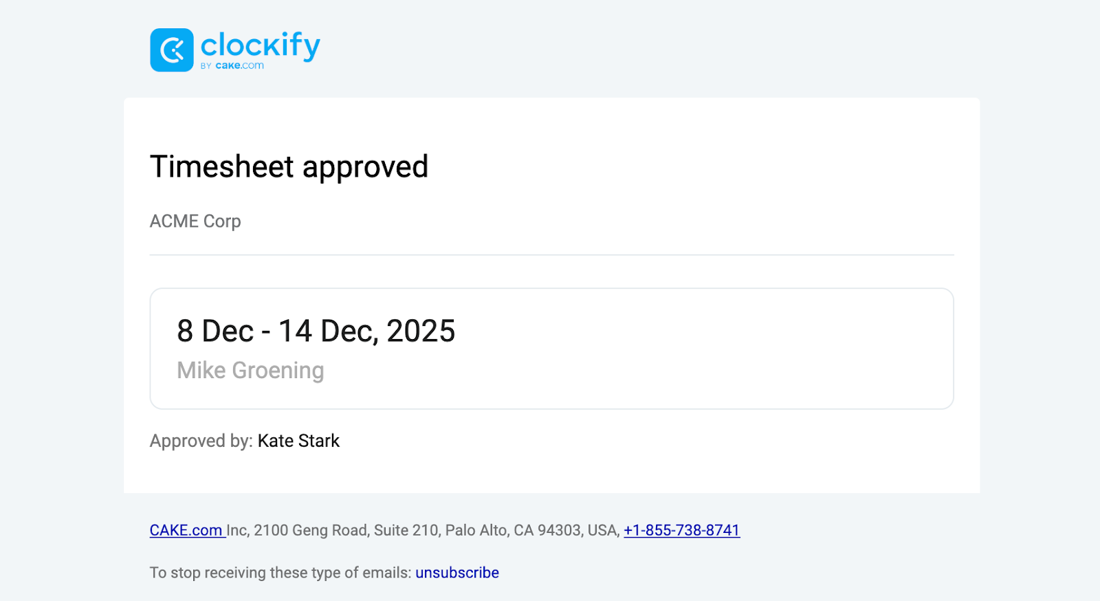Approve team's time entries - Clockify Help