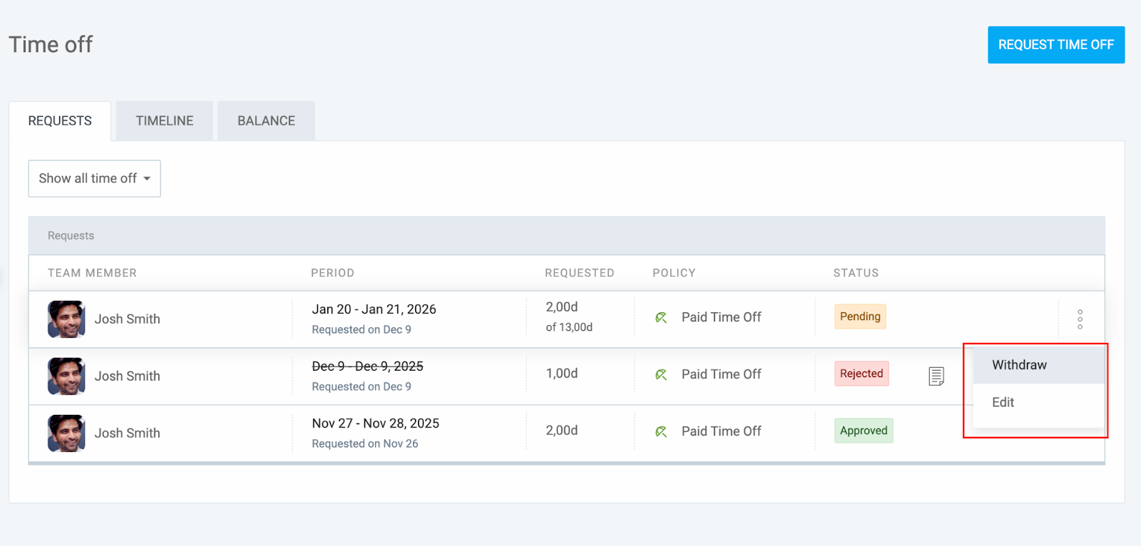 Manage time off for your team - Clockify Help