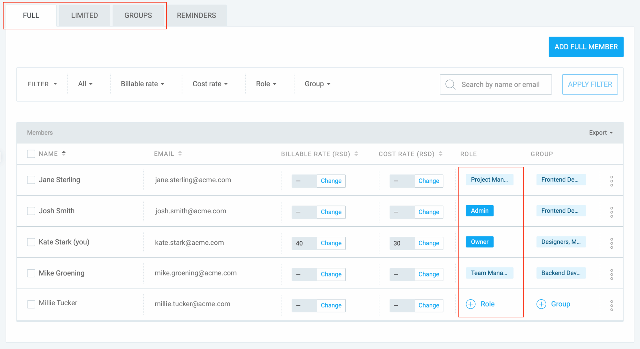 Check your assigned role - Clockify Help