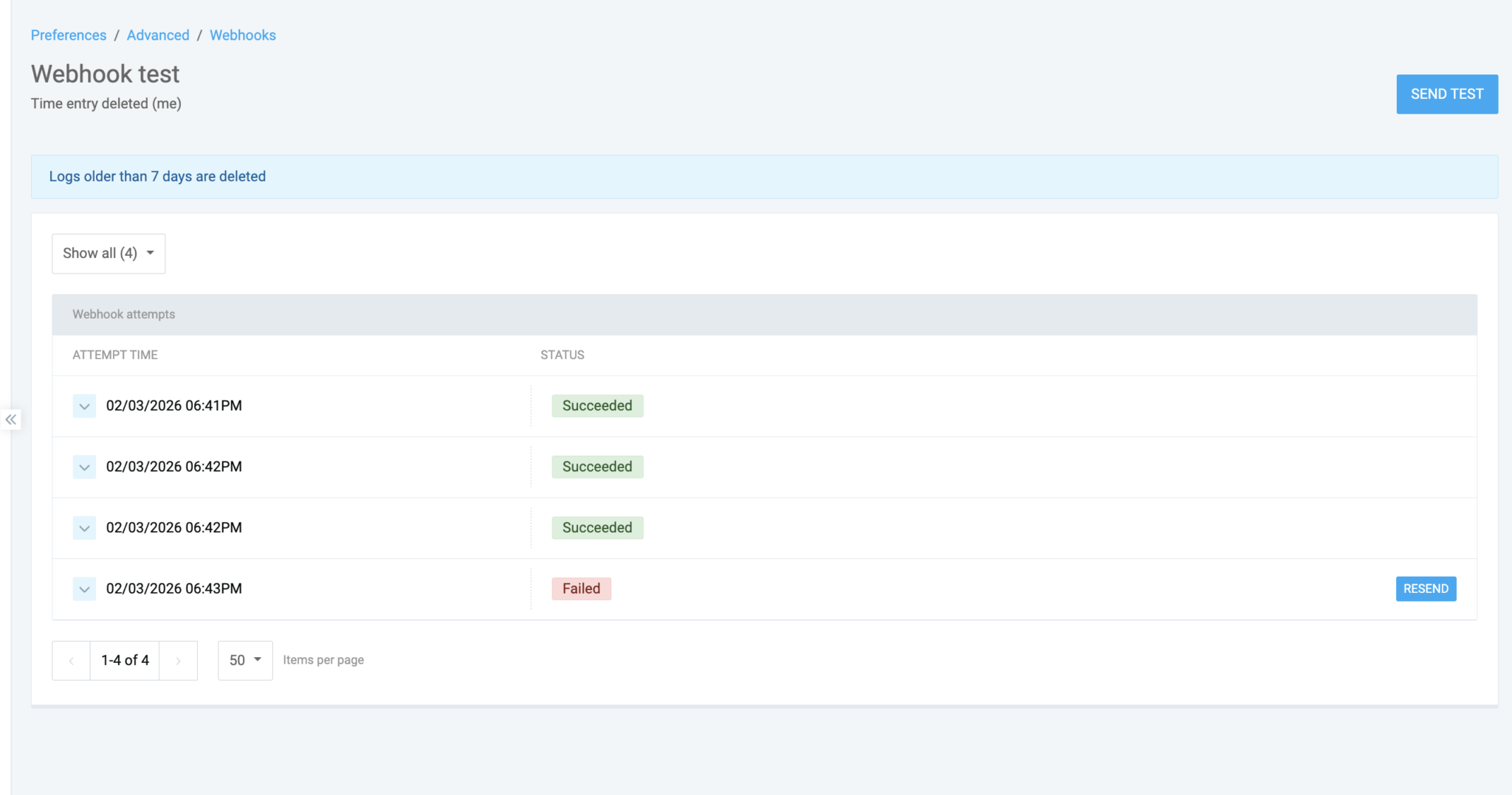 API & webhook settings - Clockify Help
