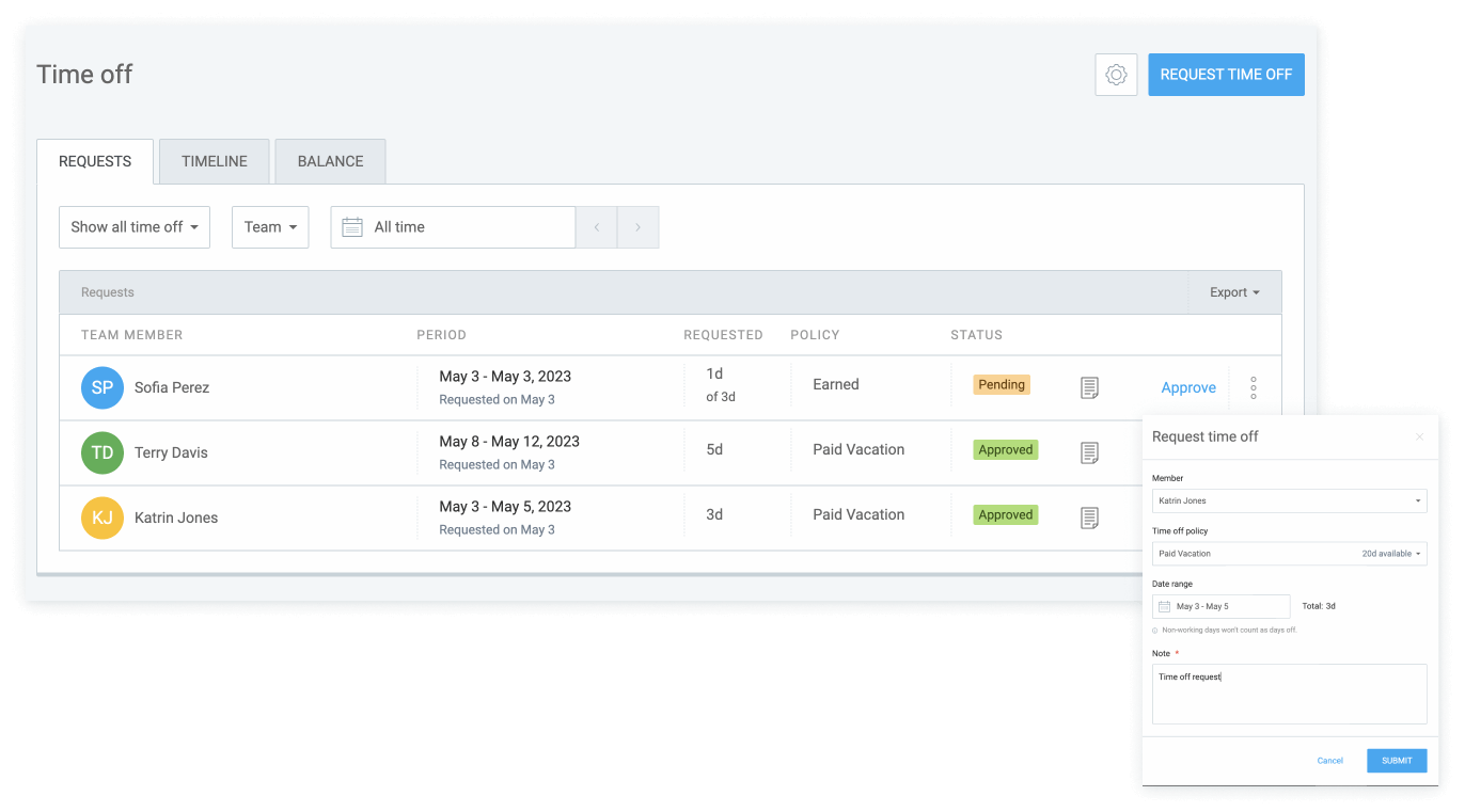 Effective resource planning in Clockify
