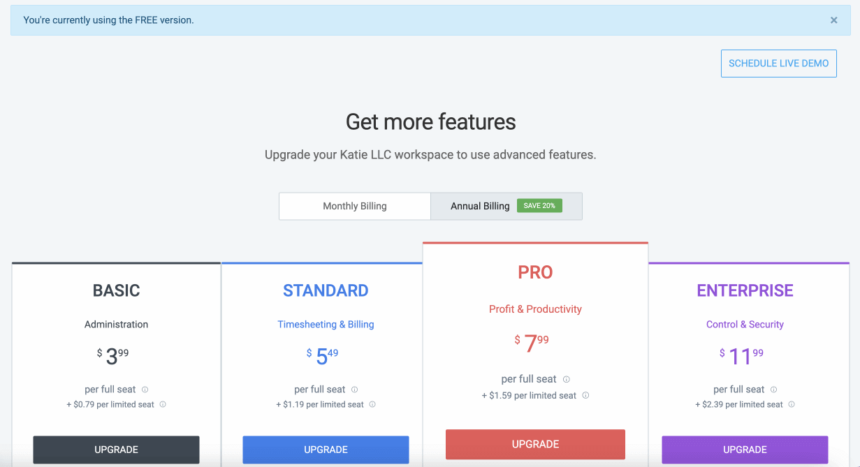 Setting up a new Clockify workspace